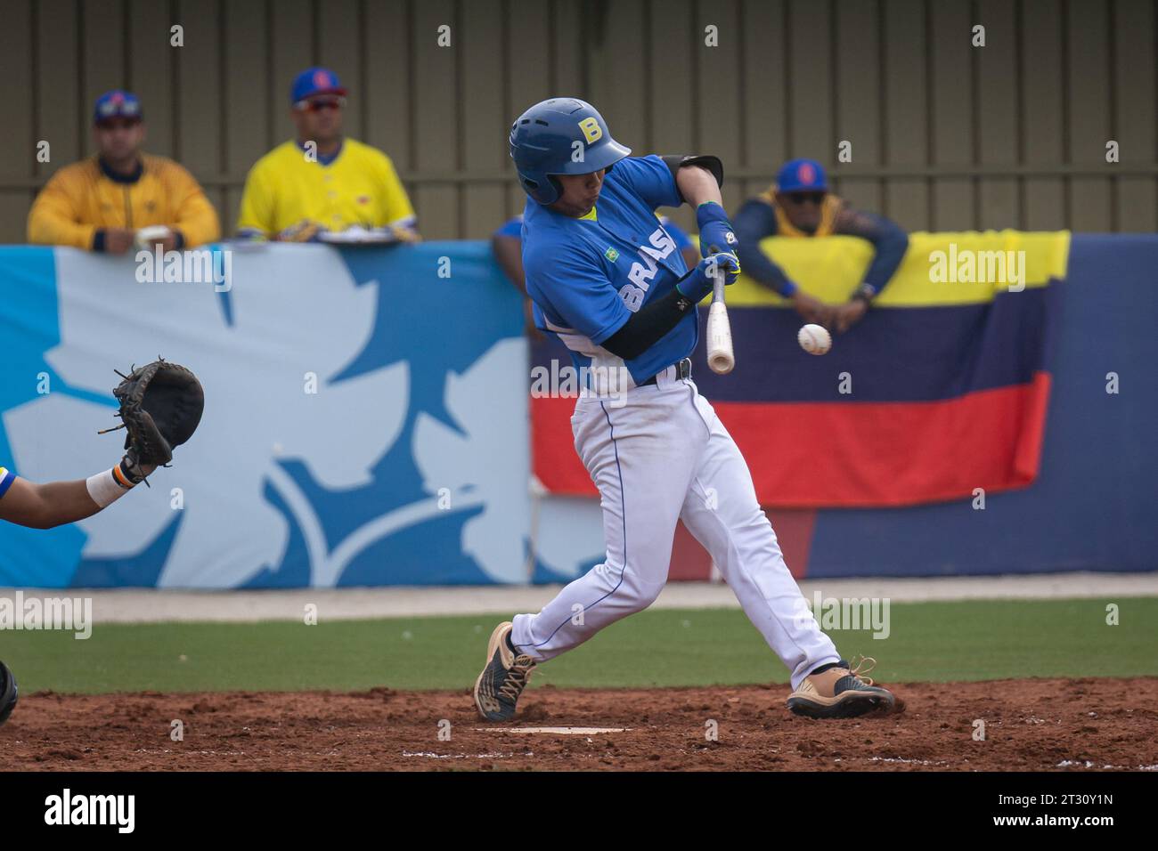 Santiago, Chile. 22nd Oct, 2023. Match of Brazil against Colimbia in ...