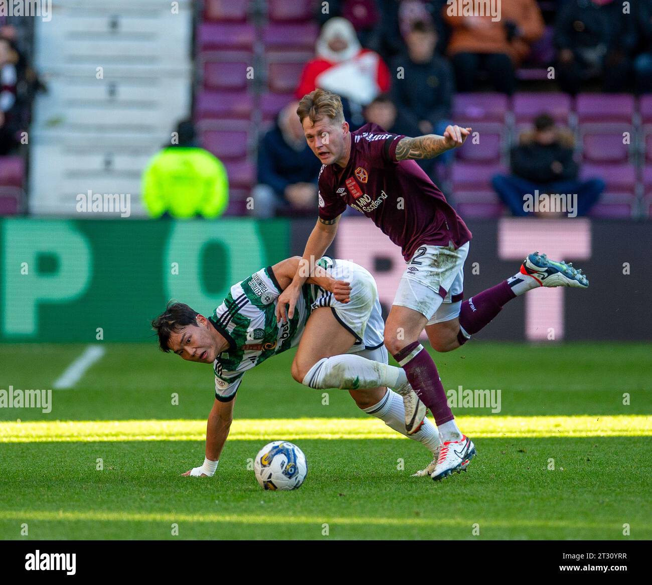 Tynecastle Park, Edinburgh, UK. 22nd Oct, 2023. Scottish Premiership ...