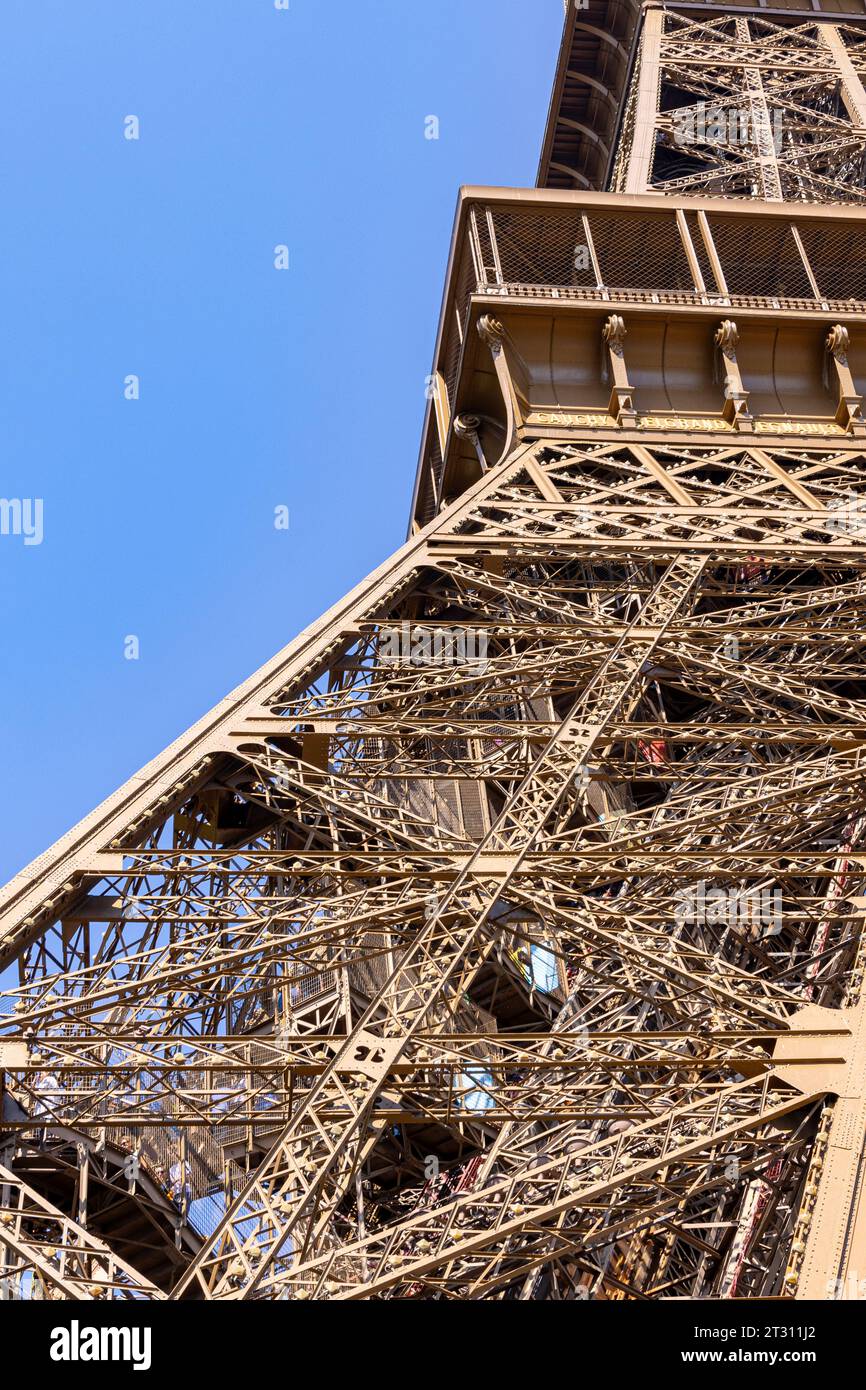 Eiffel Tower, details-Paris-France-Europe Stock Photo - Alamy