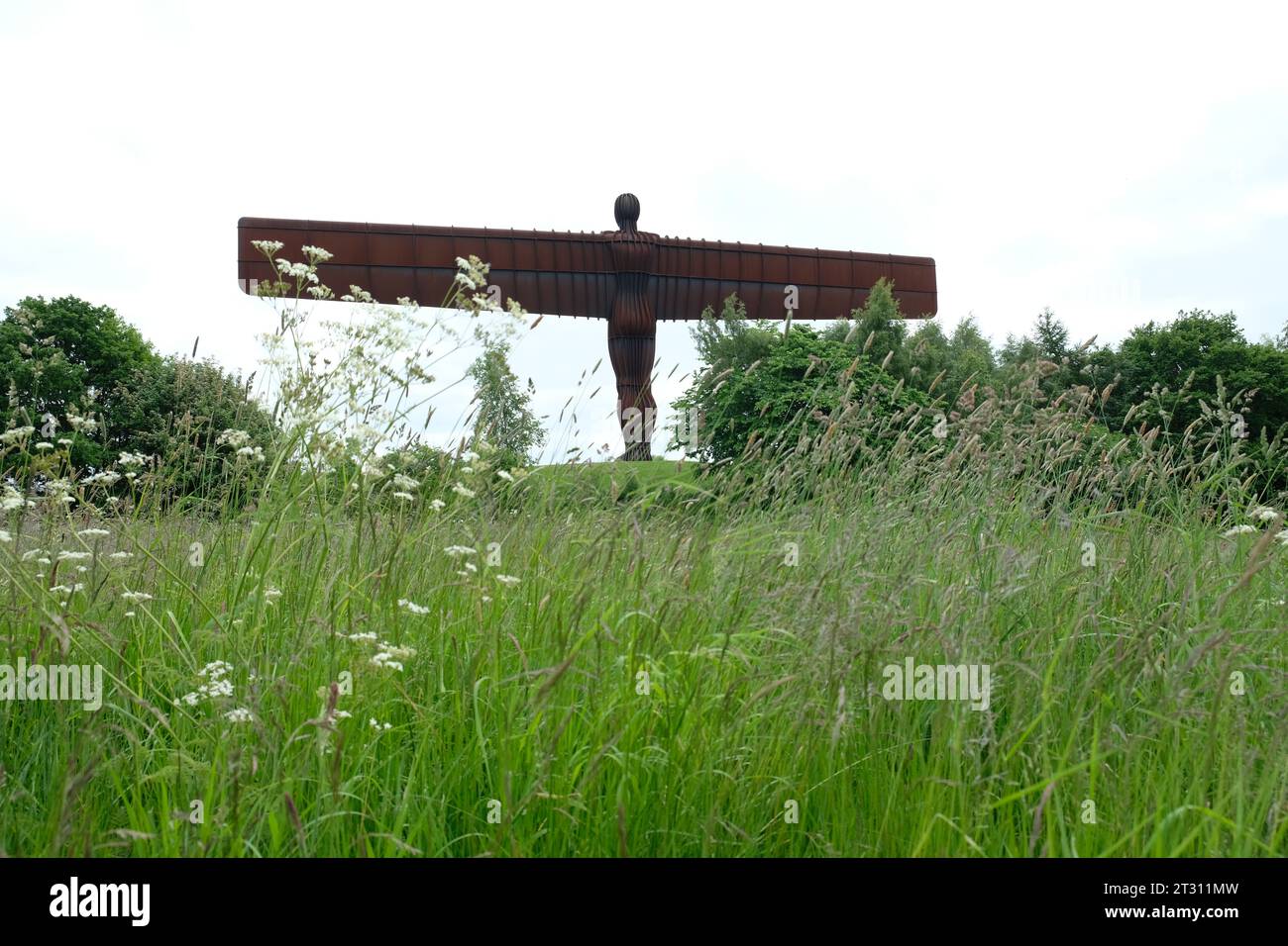 Angel of the north statue in Newcastle, UK, England Stock Photo - Alamy