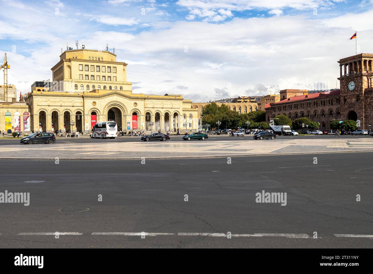 Yerevan, Armenia - October 2, 2023: view of Republic Square with Museum ...