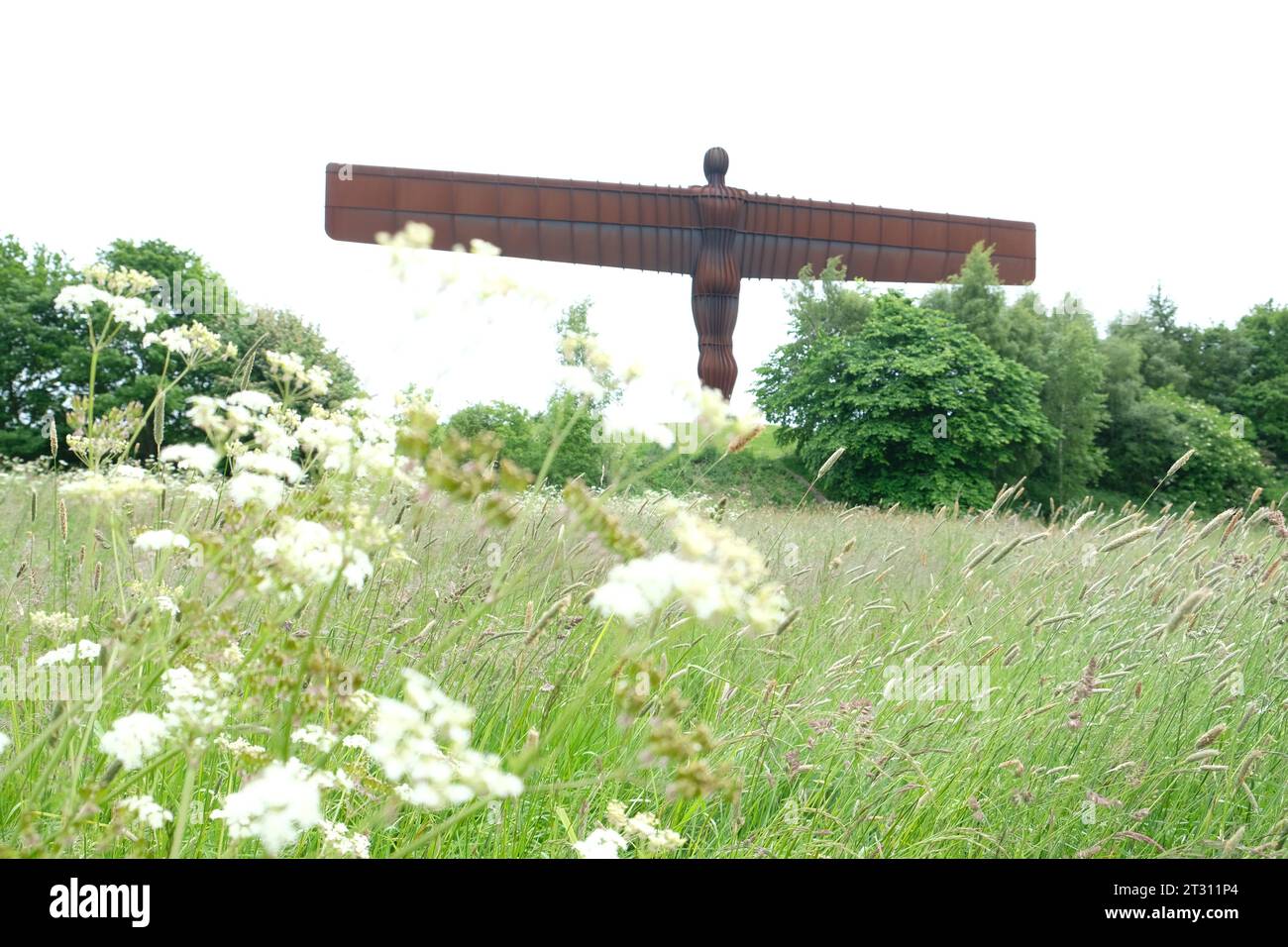 Angel of the north statue in Newcastle, UK, England Stock Photo - Alamy