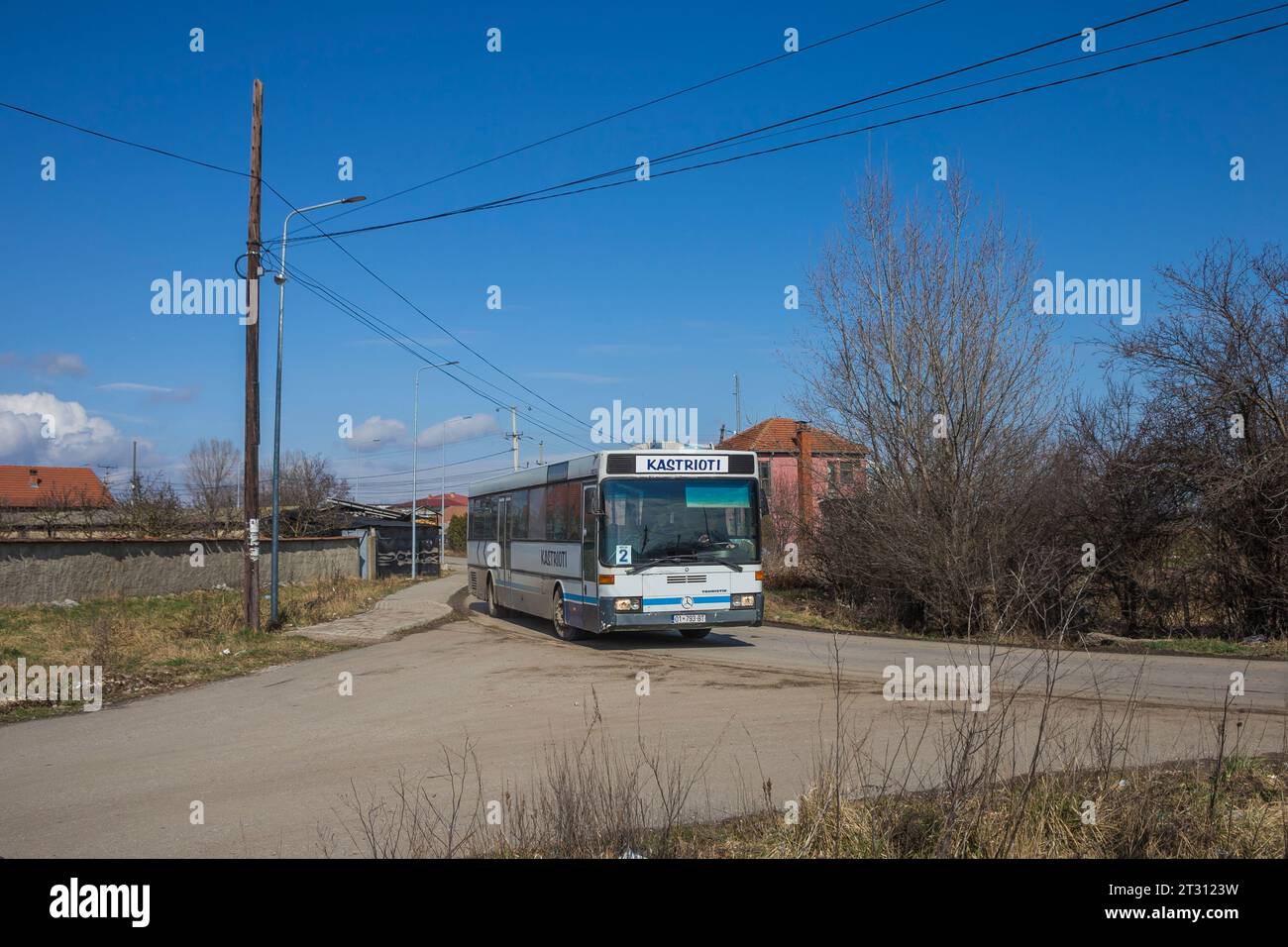 3.03.2023. Serbia/Kosovo, Plemetin near Pristina. Industrial zone with ...