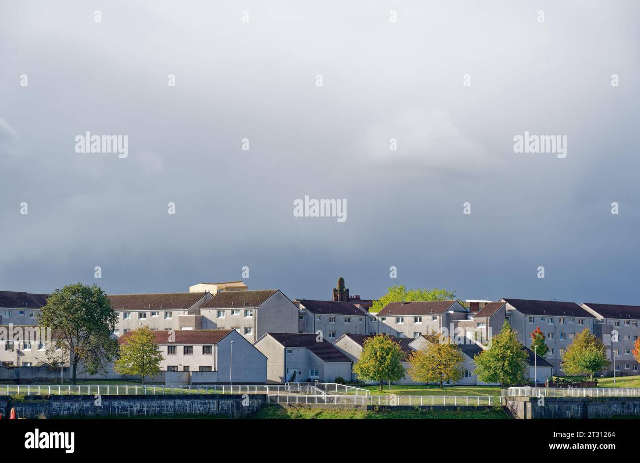 Uk housing social estate storm hi-res stock photography and images - Alamy