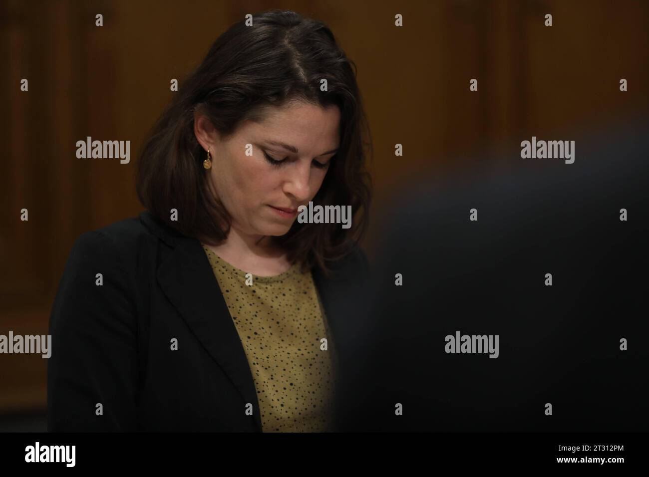 Bern, Schweiz, 22.10.2023: SRF-Elefantenrunde: Mattea Julia Meyer ...