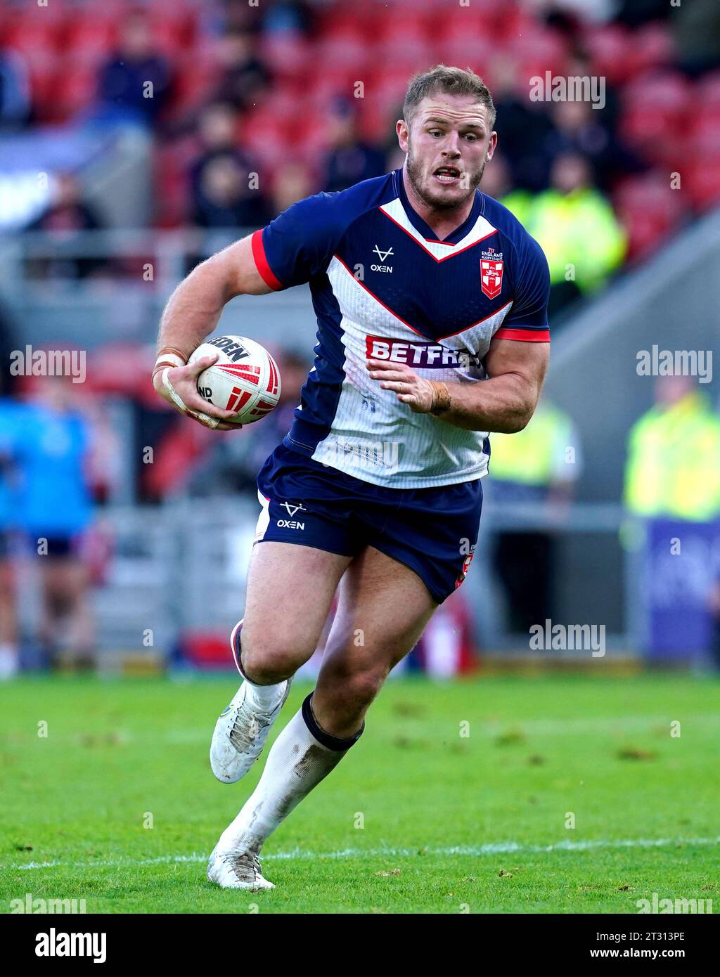 England's Tom Burgess during the International Test Series match at the ...