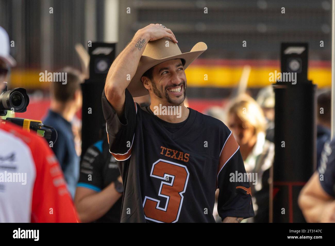 AUSTIN, TX - OCTOBER 22: Scuderia AlphaTauri driver Daniel Ricciardo (3 ...