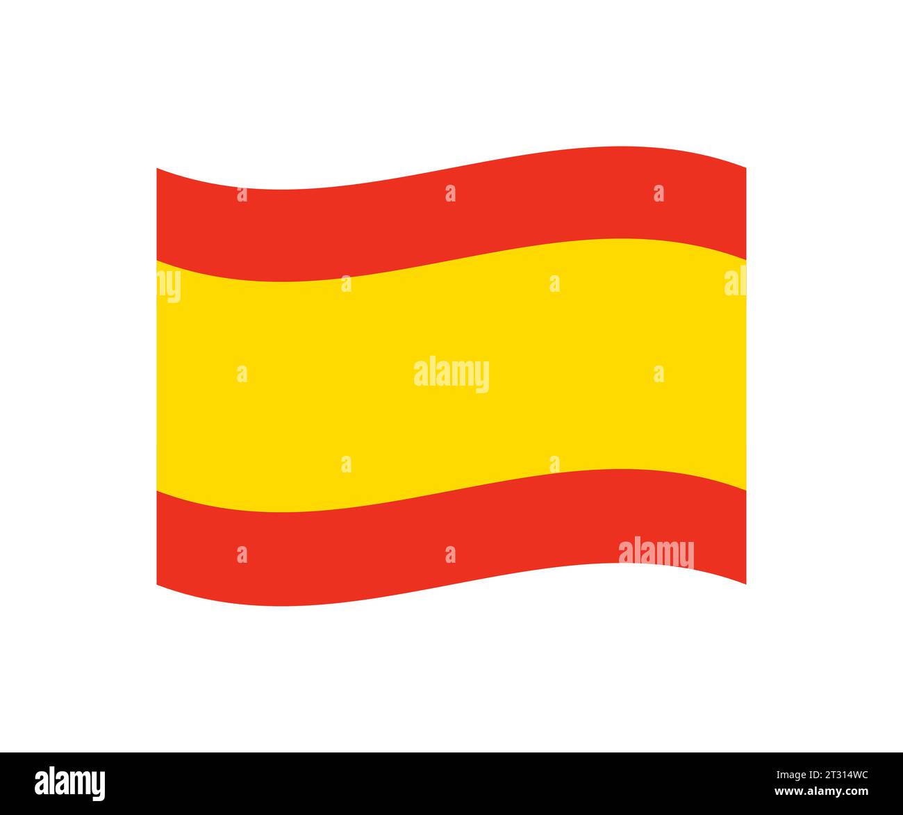 Flag of Spain Country Vector Illustration Emblem Stock Vector Image ...