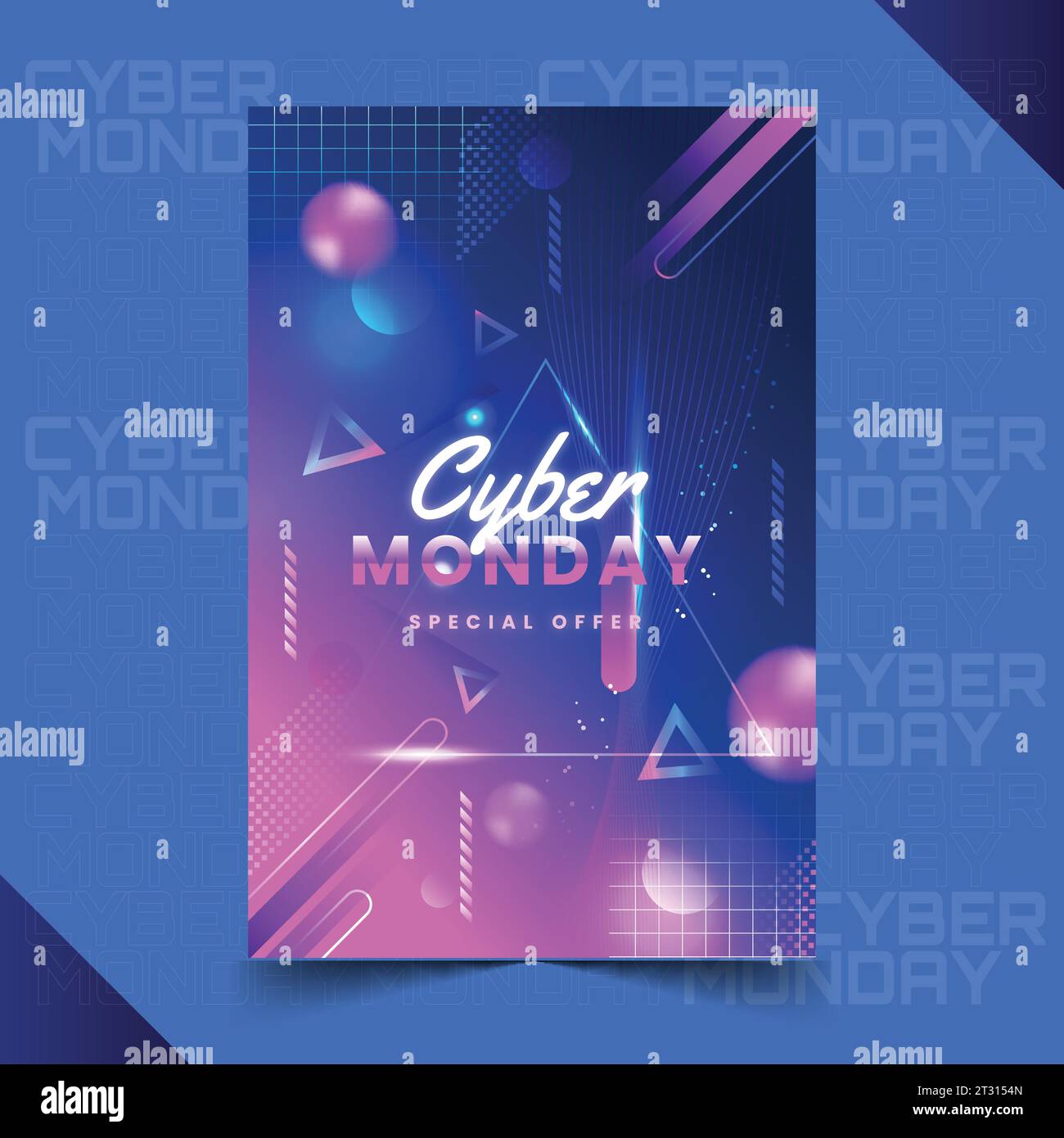 gradient cyber monday background design vector illustration Stock ...