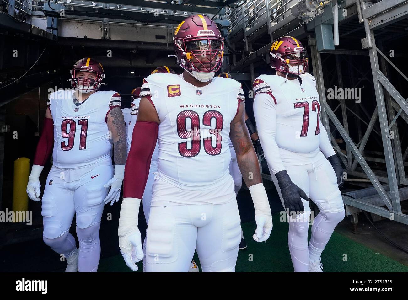 Washington Commanders defensive tackle Jonathan Allen (93), defensive ...