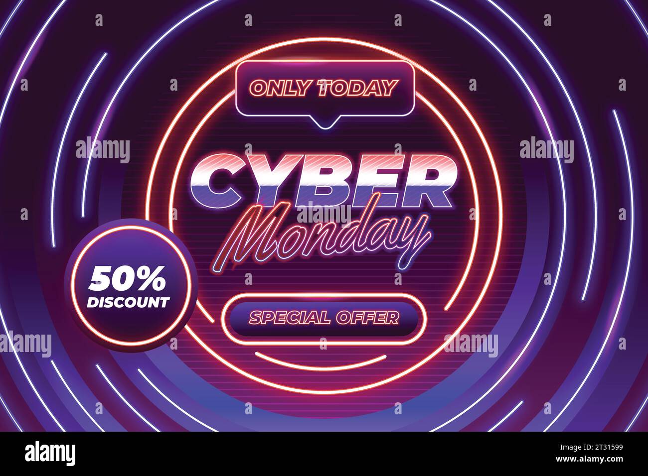 gradient cyber monday background design vector illustration Stock ...