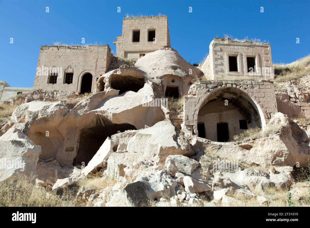 Inside rock house uchisar cappadocia hi-res stock photography and ...