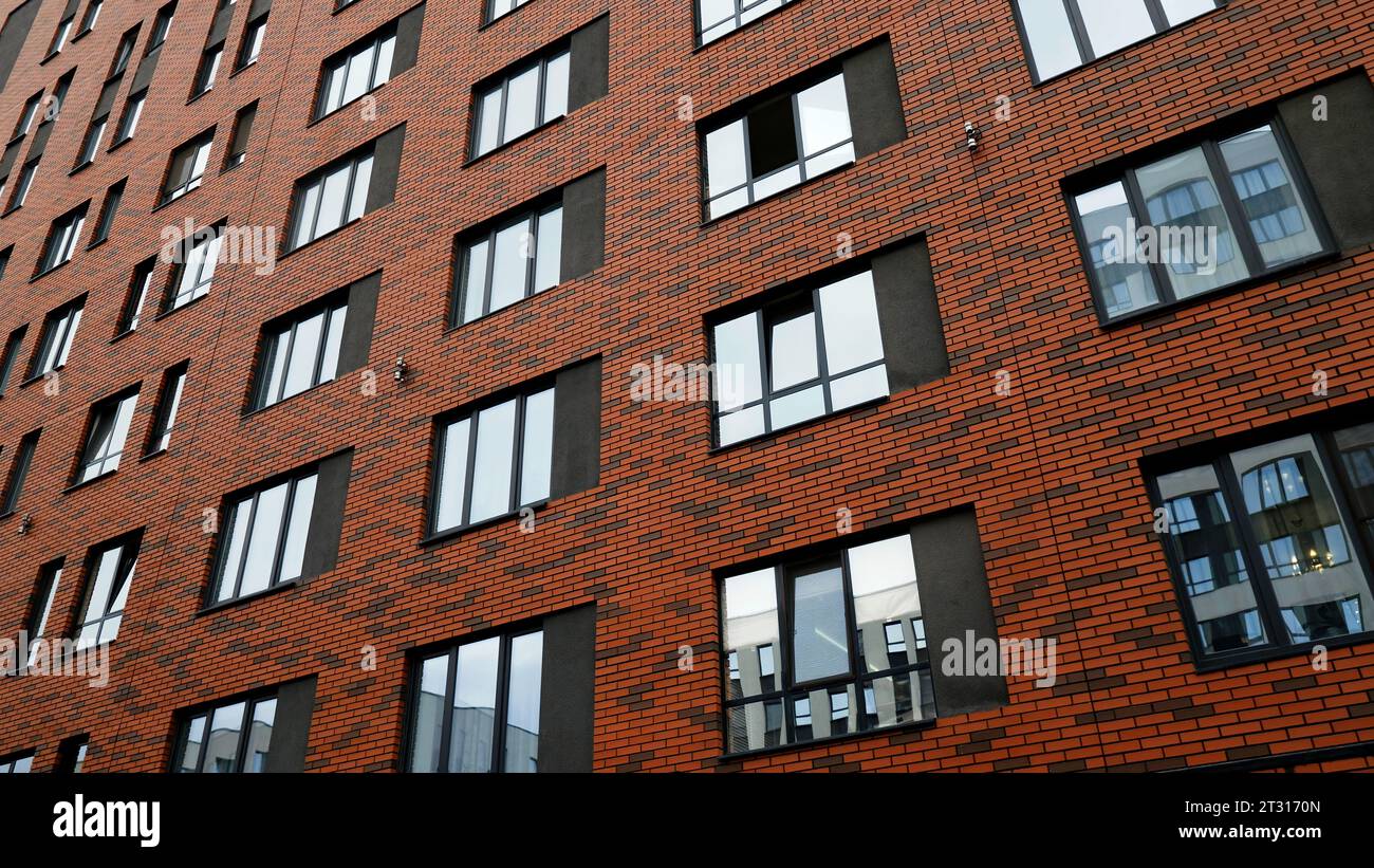 New modern sleeping area with high rise buildings. Stock footage. New ...