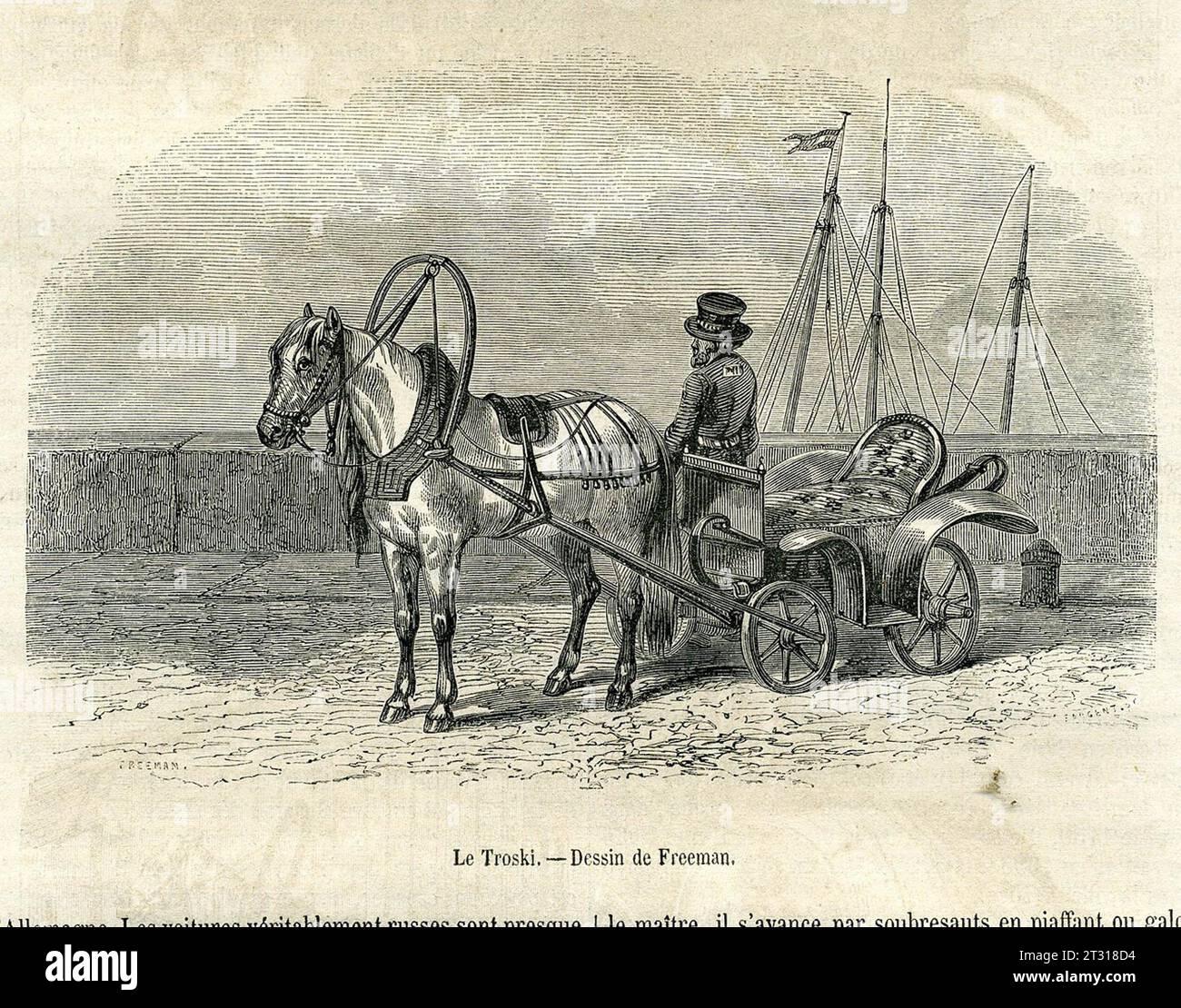 A "drozhki"- a traditional type of Russian vehicle Stock Photo - Alamy