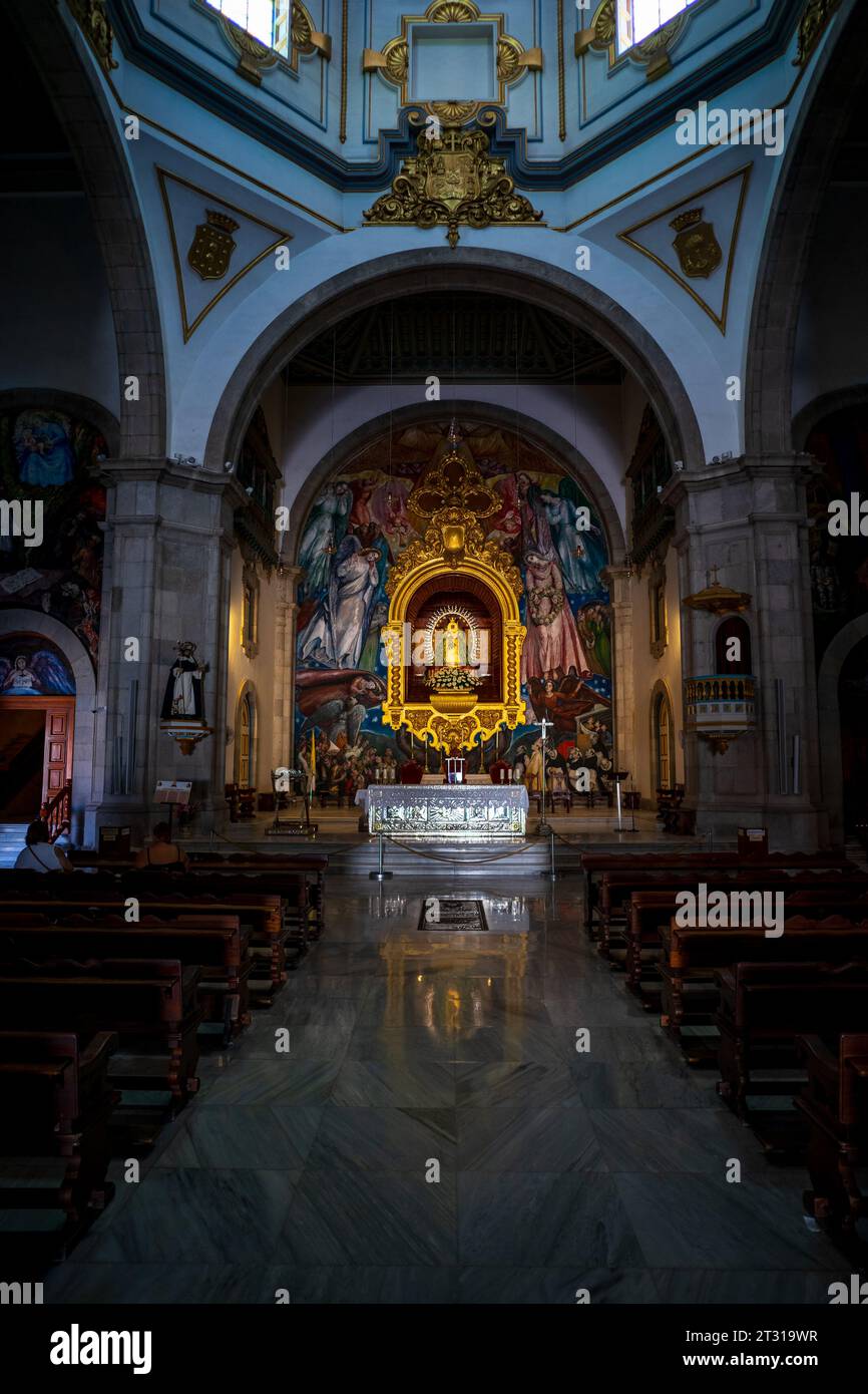CANDELARIA, TENERIFE, SPAIN - JULY 19, 2023: Interior of the Basilica ...