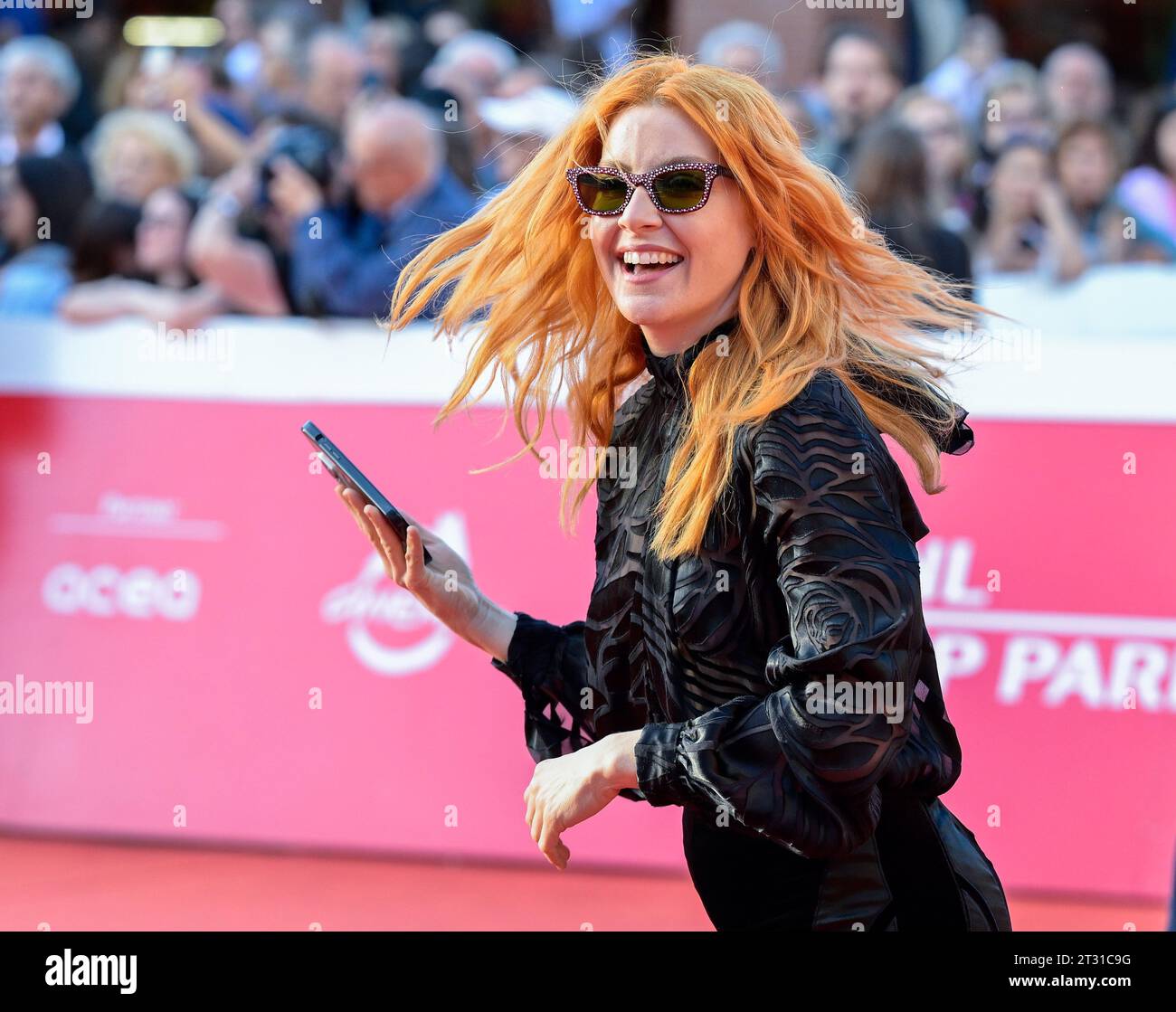 Rome, Italy. 22nd Oct, 2023. Veronica Scopelliti aka Noemi attends the ...