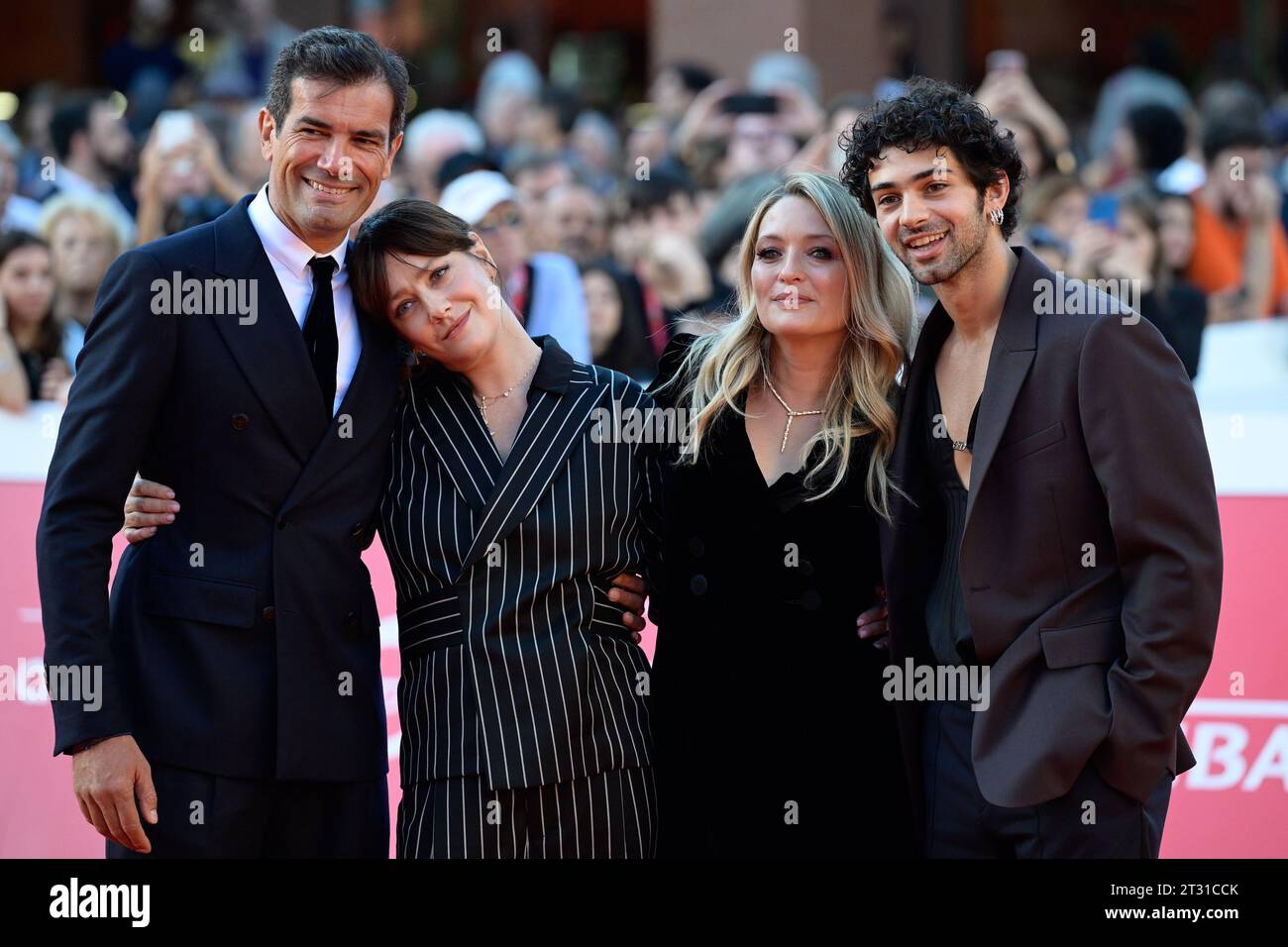 Rome, Italy. 22nd Oct, 2023. Marco Bonini, Giovanna Mezzogiorno ...
