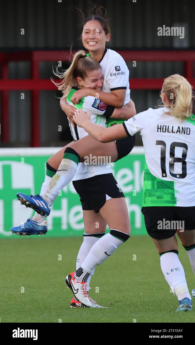 Dagenham, UK. 22nd Oct, 2023. Marie Hobinger of Liverpool Women ...