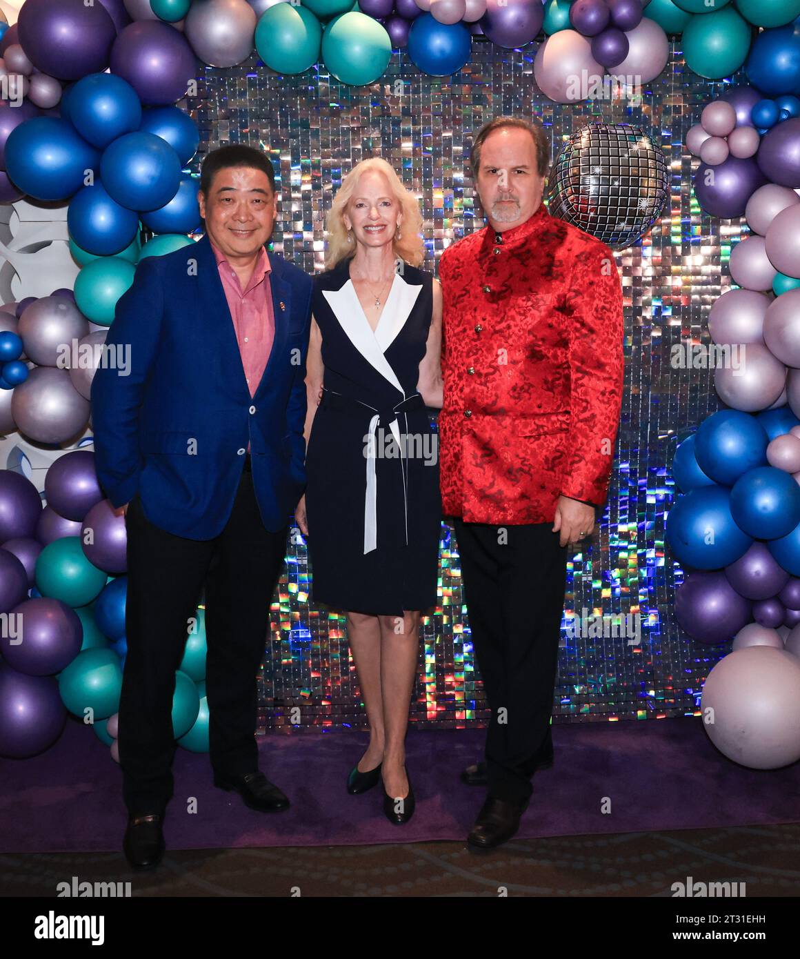 Newport Beach, California, USA. 18th October, 2023. TV host Joey Zhou ...