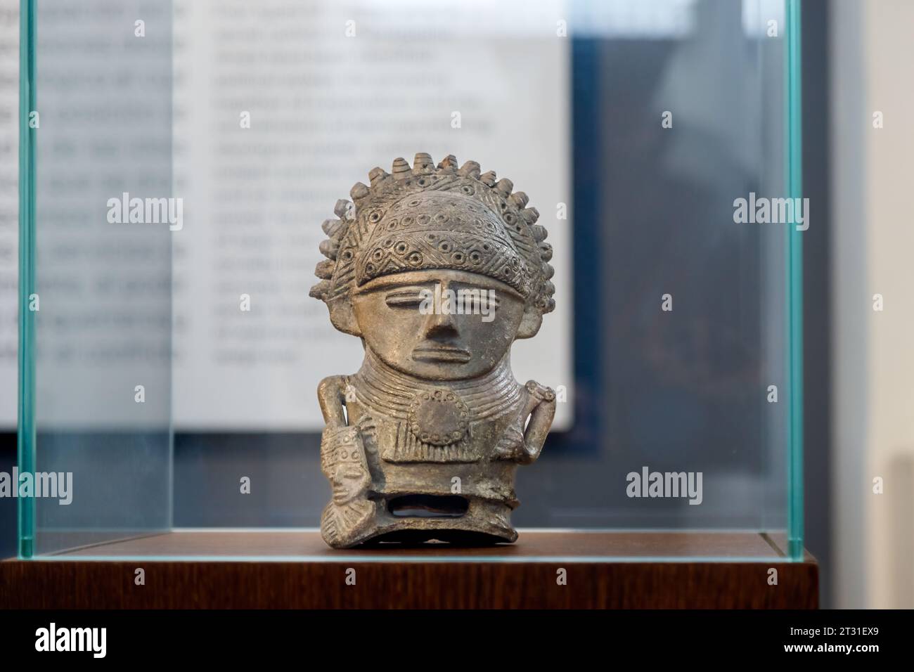 Bogota, Colombia - January 8, 2023: Pre-Hispanic stone sculpture of a ...