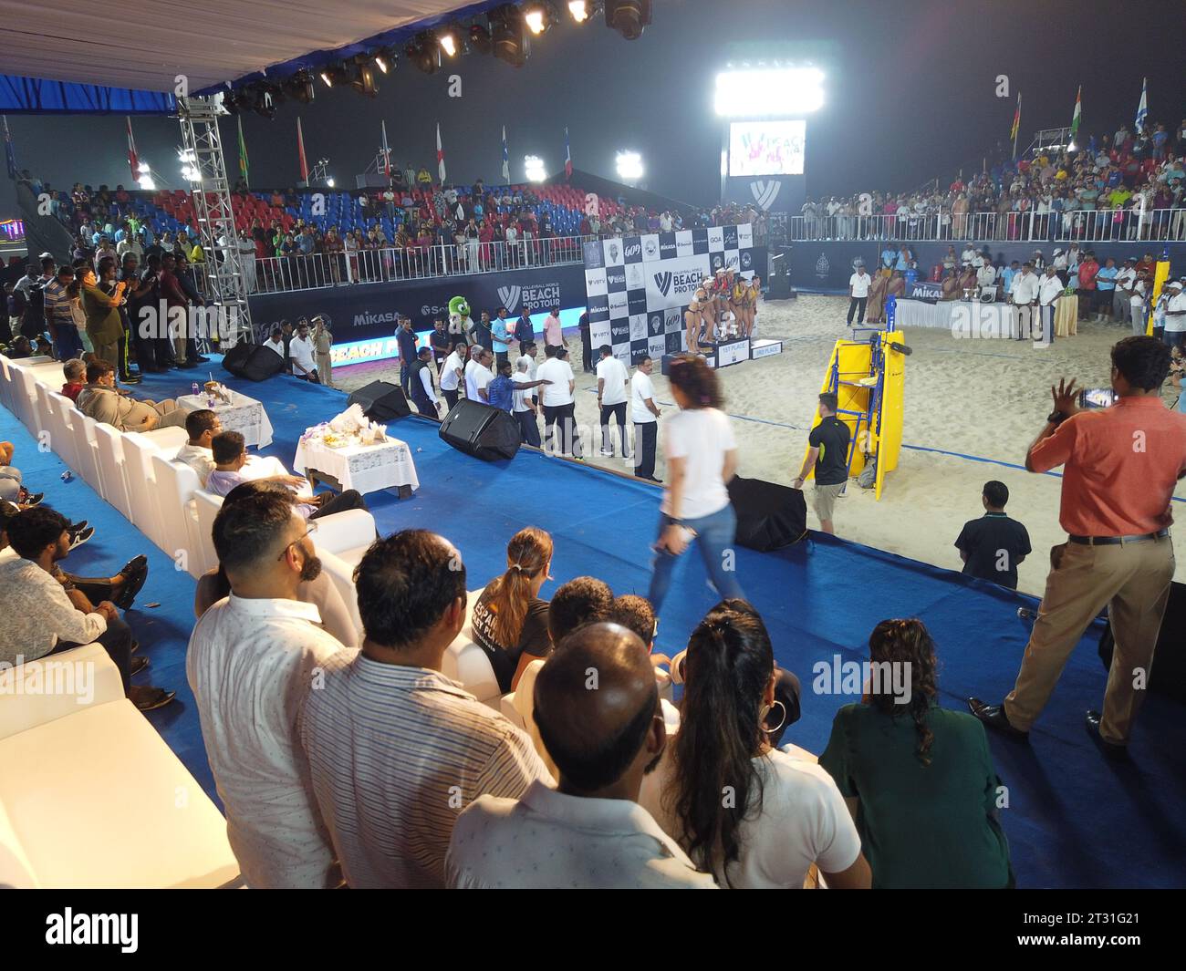 Prize distribution of FIVB World Beach Pro Tour 2023 Goa Challenge on ...