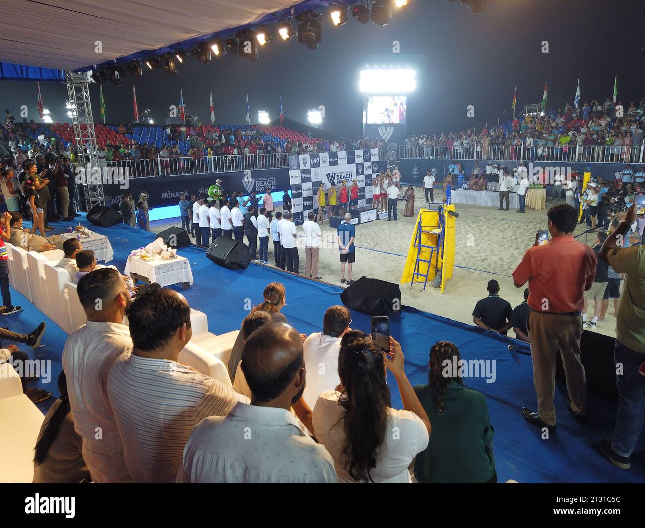 Prize distribution of FIVB World Beach Pro Tour 2023 Goa Challenge on ...