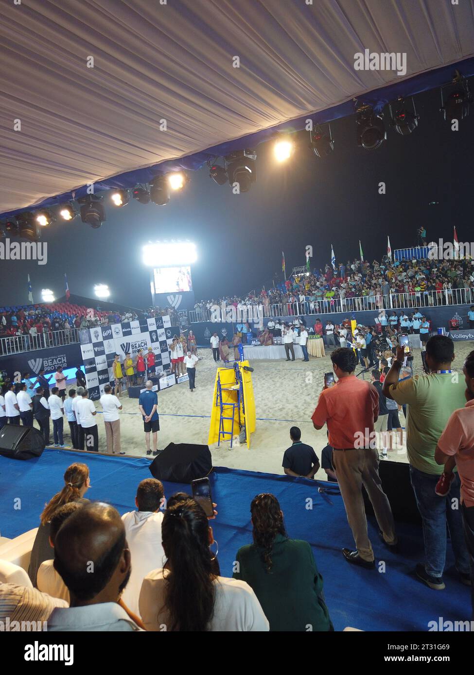 Prize distribution of FIVB World Beach Pro Tour 2023 Goa Challenge on ...