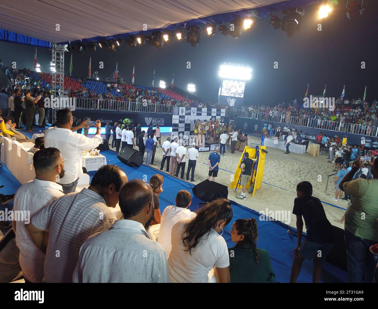 Prize distribution of FIVB World Beach Pro Tour 2023 Goa Challenge on ...