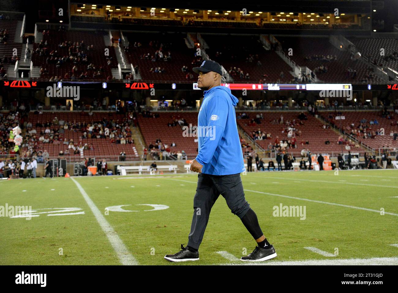 UCLA Bruins Inside Linebackers Coach Ken Norton JR. walks on the ...