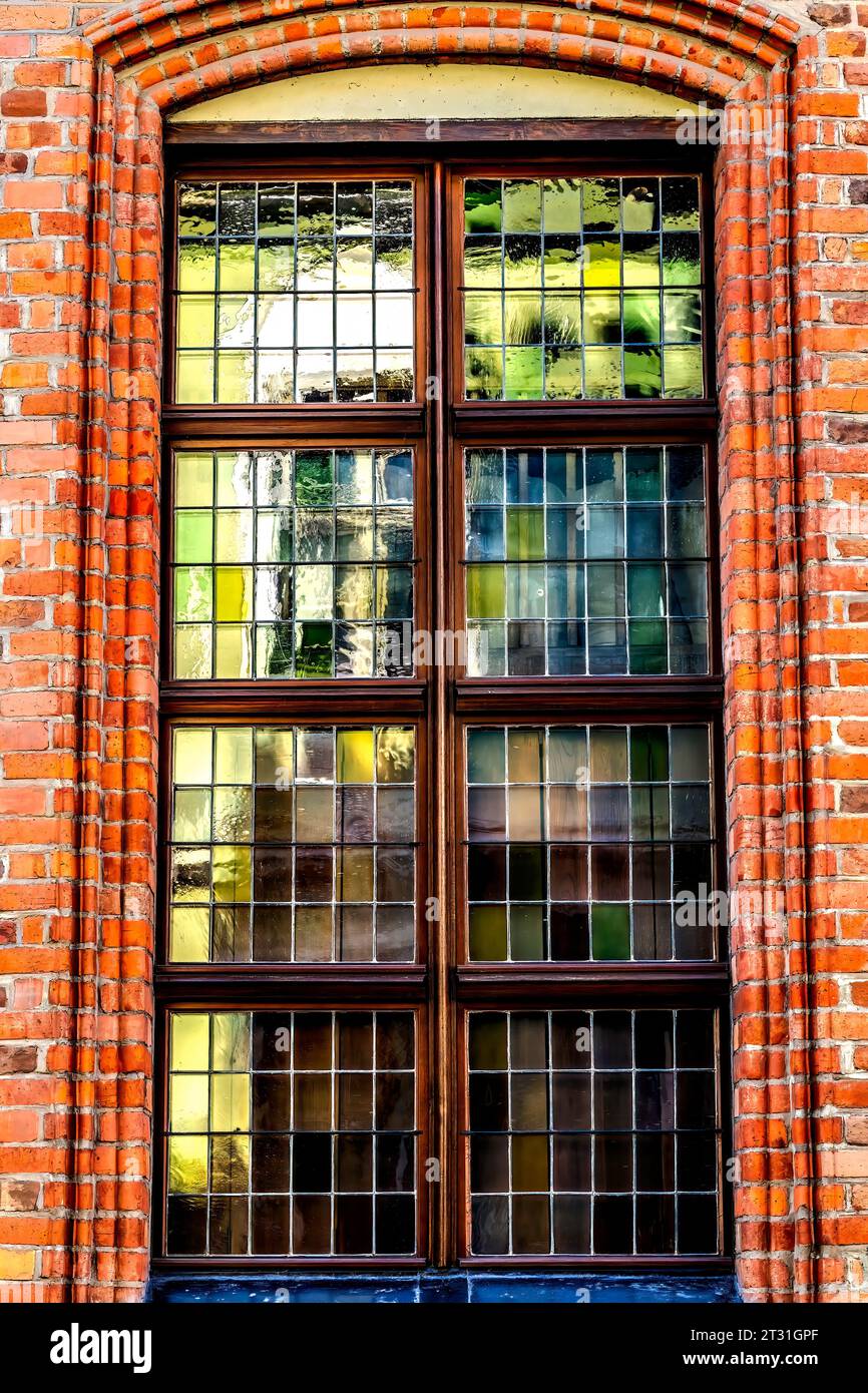 Colorful Medieval Windows Abstract Copernicus House Torun Poland ...