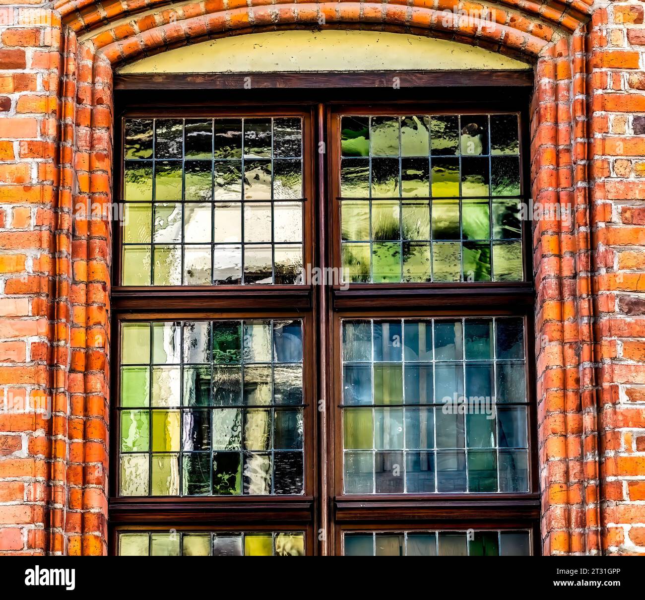 Colorful Medieval Windows Abstract Copernicus House Torun Poland ...