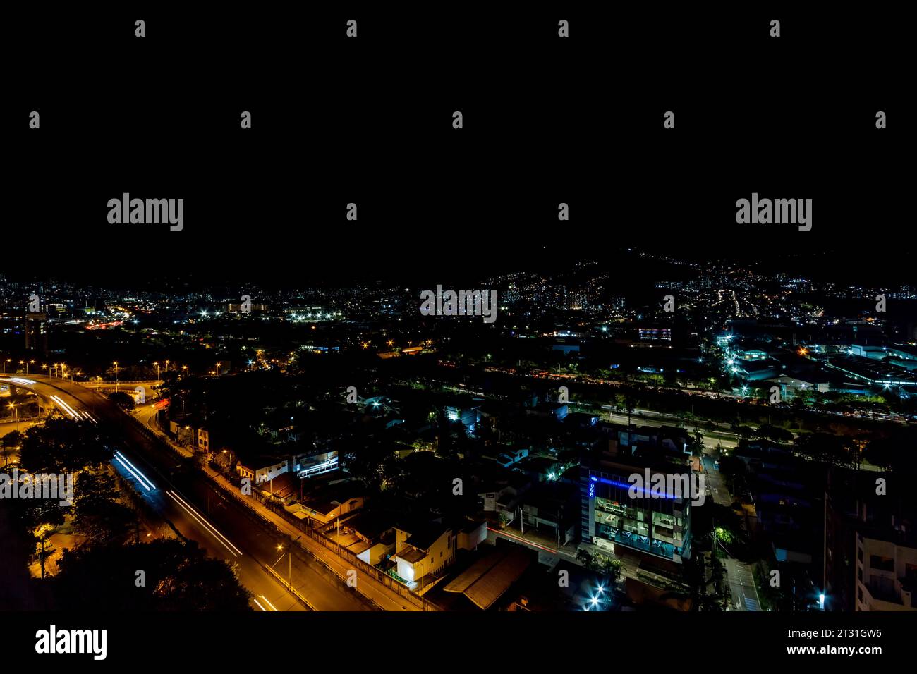 Cityscape of medellin at night hi-res stock photography and images - Alamy