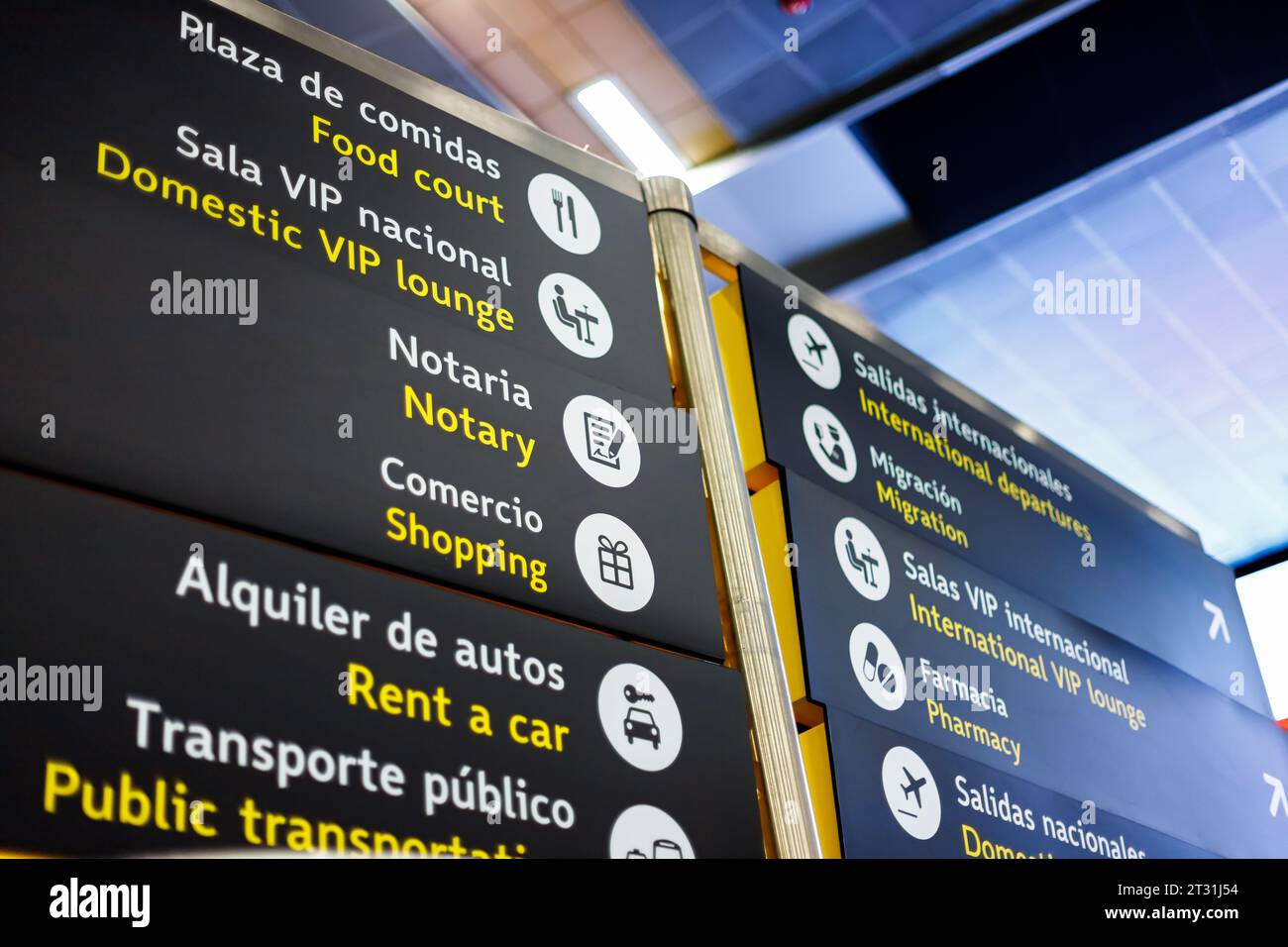 Airport security food sign hi-res stock photography and images - Alamy