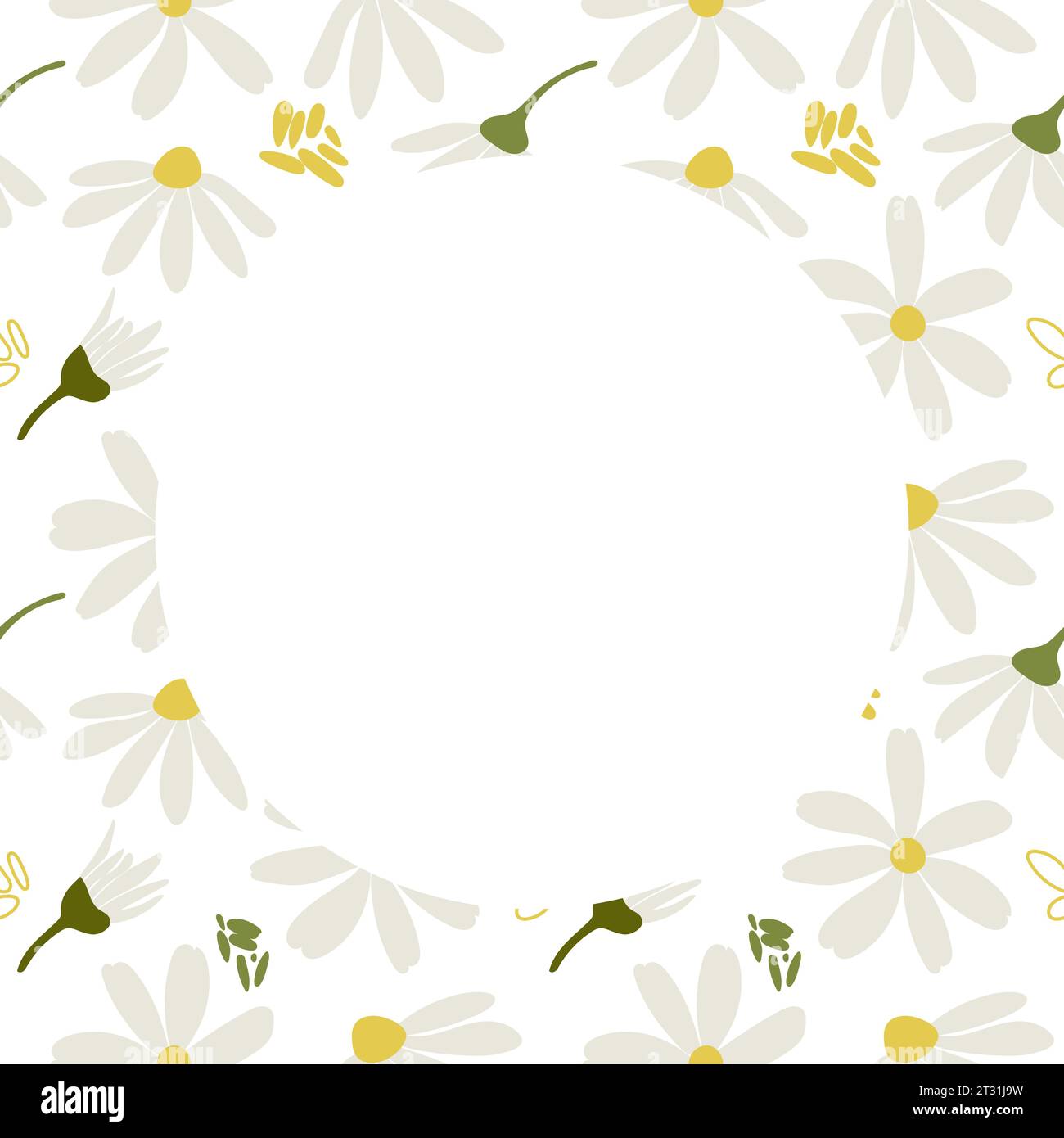 Daisy border Cut Out Stock Images & Pictures - Alamy