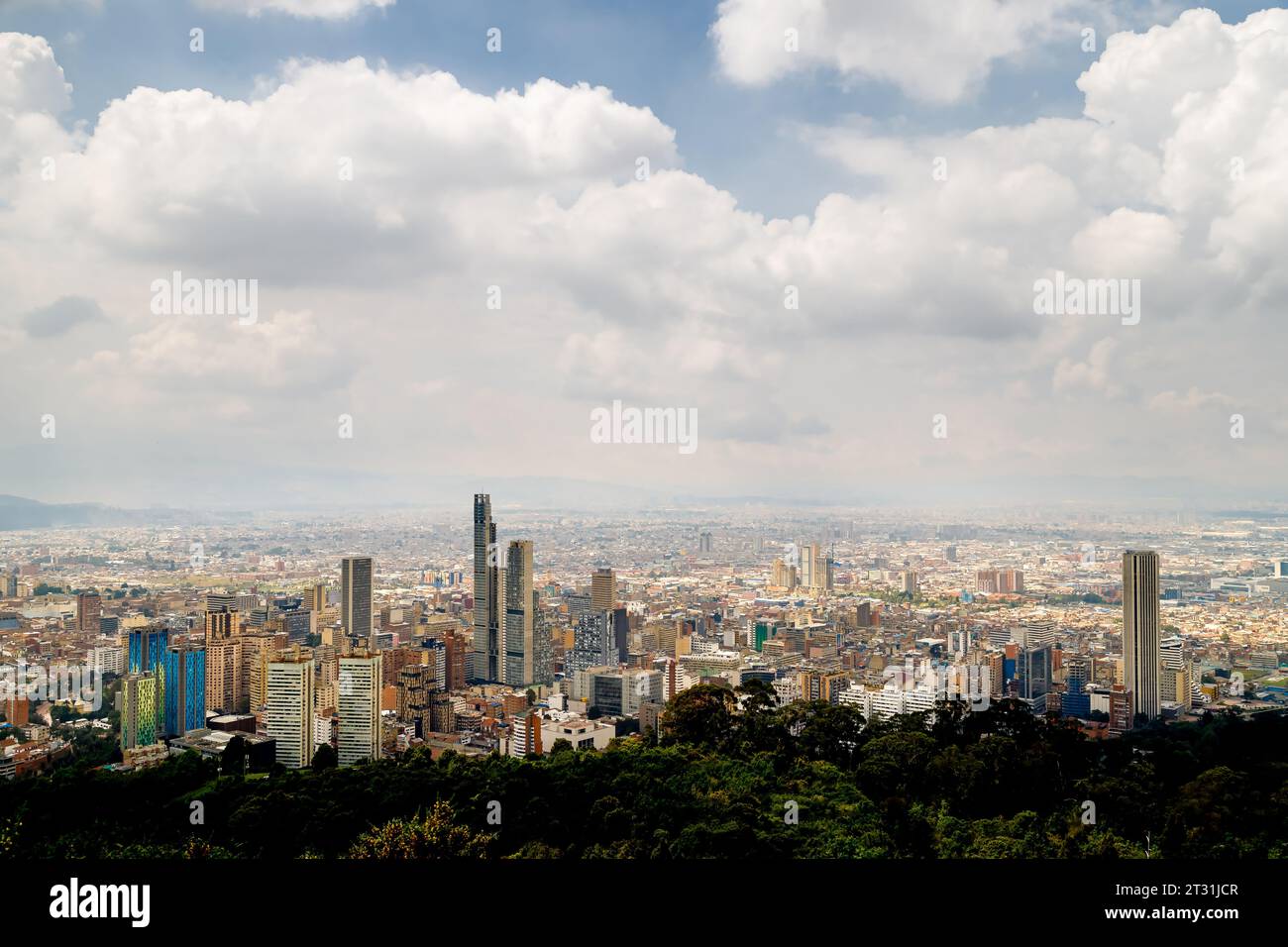 Bogota, Colombia - January 2, 2023: Panoramic view of Bogota (Colombia ...