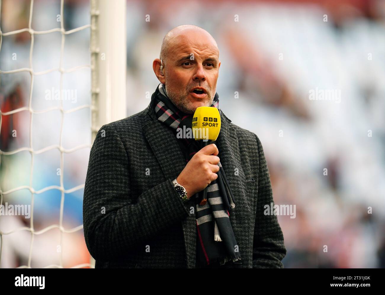 BBC Sport presenter Jason Mohammad during the Premier League match at ...