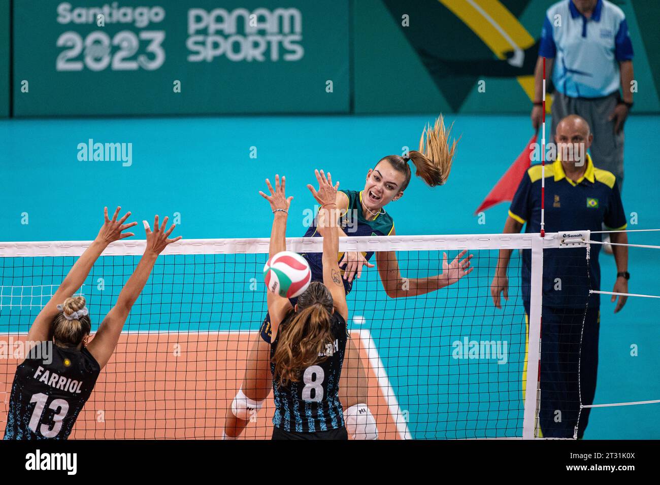 Santiago, Chile. 22nd Oct, 2023. Diving held at the Movistar Arena in ...