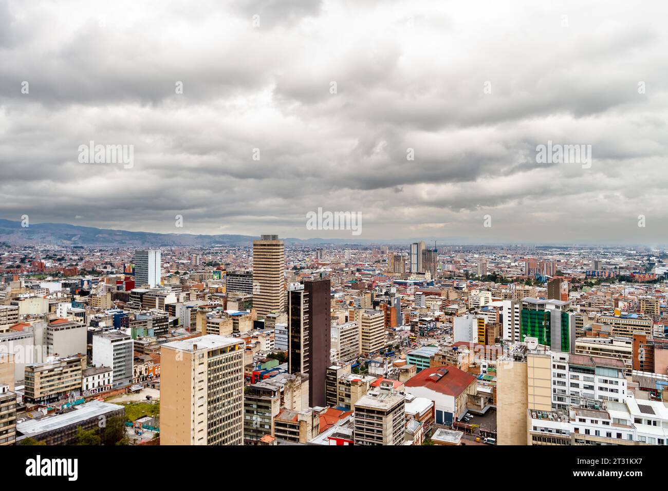 Bogotá colombia cloudy downtown aerial hi-res stock photography and ...