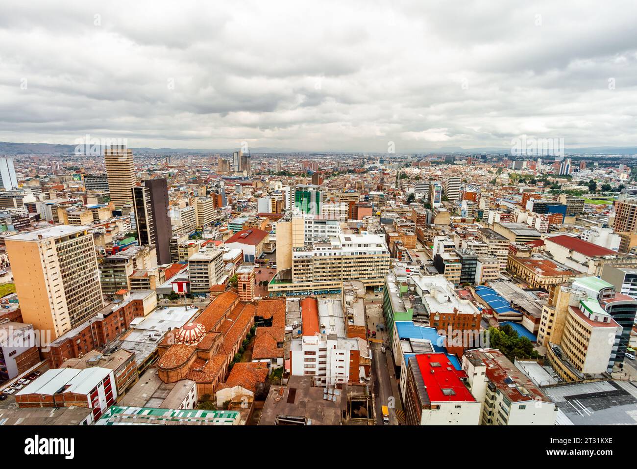 Bogotá colombia cloudy downtown aerial hi-res stock photography and ...