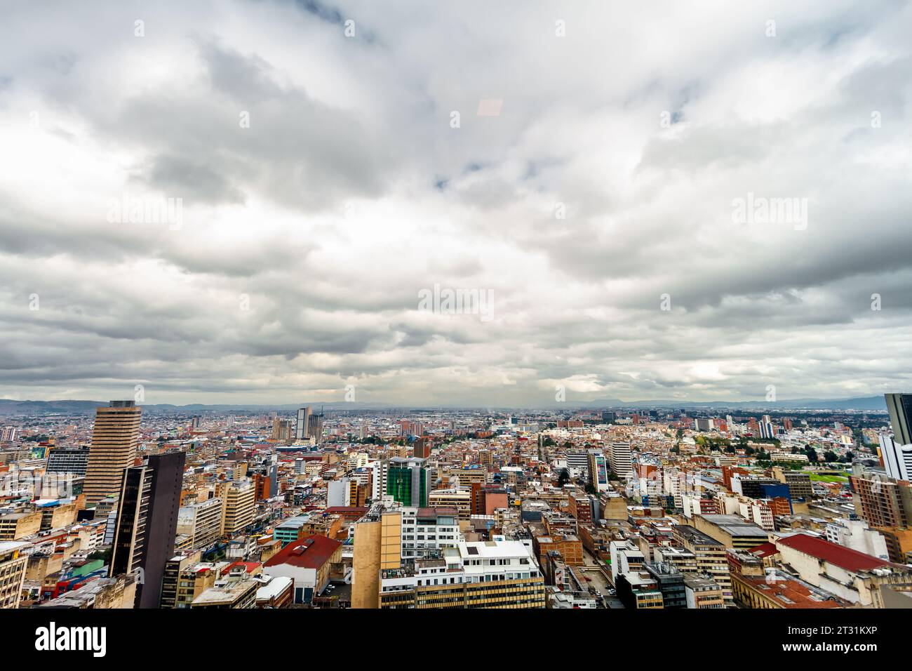 Bogotá colombia cloudy downtown aerial hi-res stock photography and ...