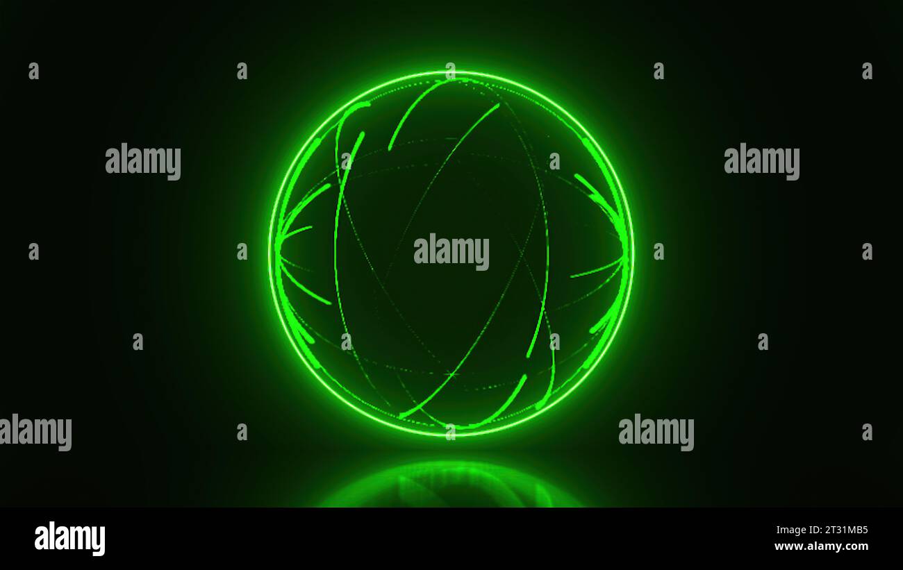 Magic lines sphere. Computer generated 3d render Stock Photo - Alamy