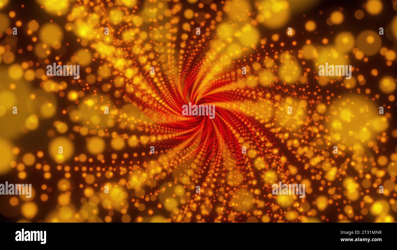 Spiral particles tunnel. Computer generated 3d render Stock Photo - Alamy