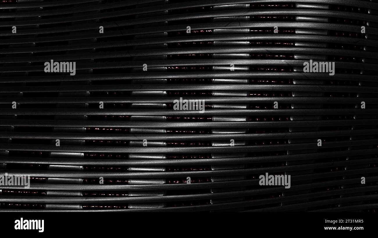 Black grid waves. Computer generated 3d render Stock Photo - Alamy