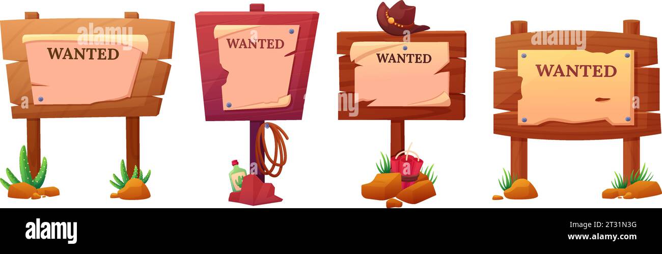 Wanted poster wild west hi-res stock photography and images - Alamy