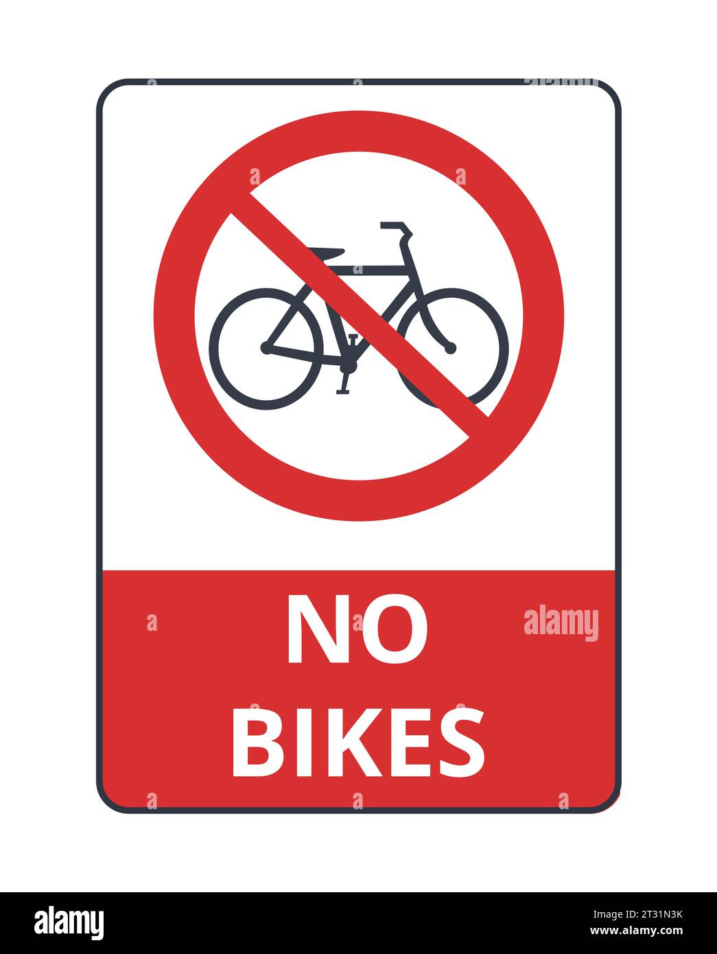 No Bikes Symbol Stock Vector Image & Art - Alamy