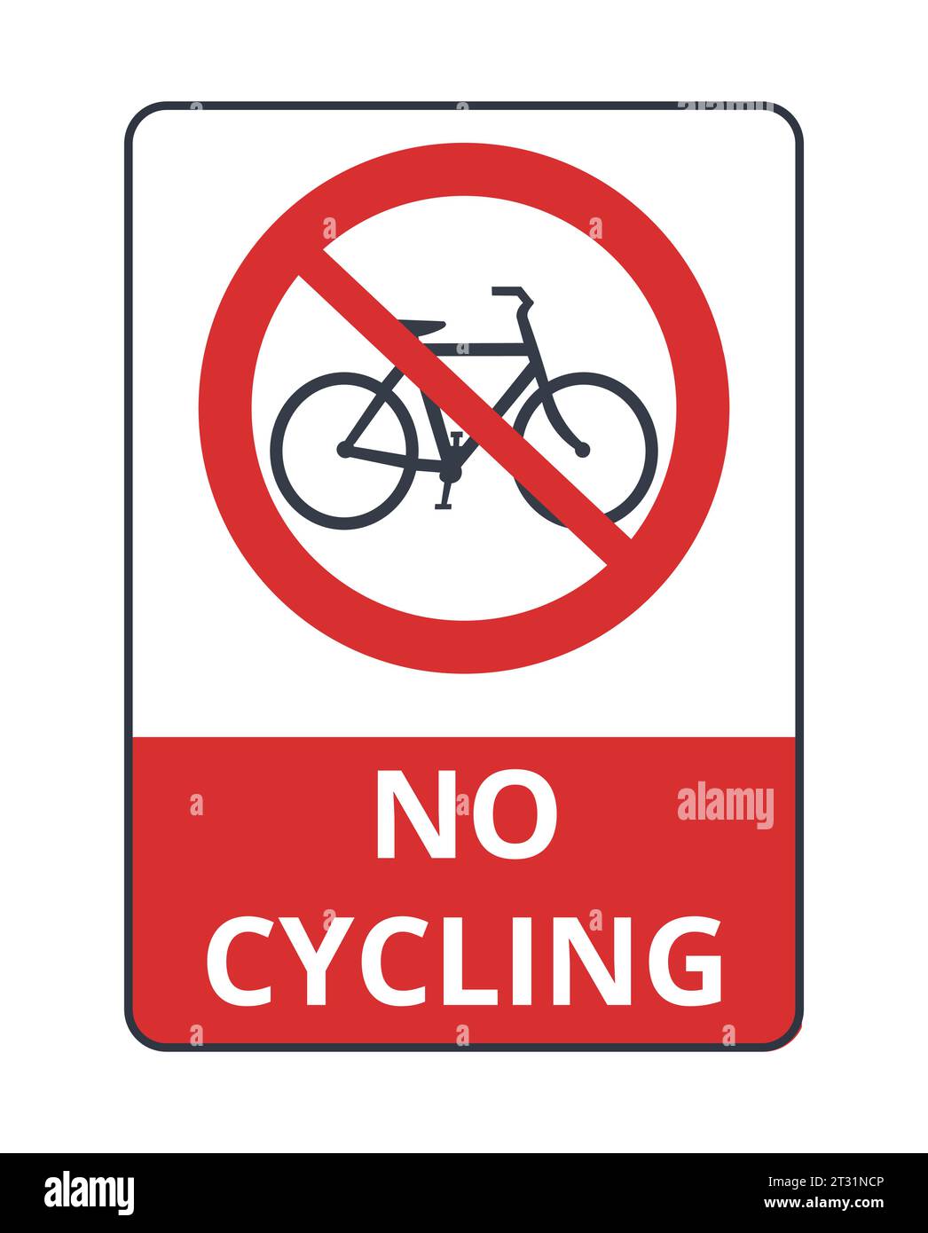 Pictogram no cycling hi-res stock photography and images - Alamy