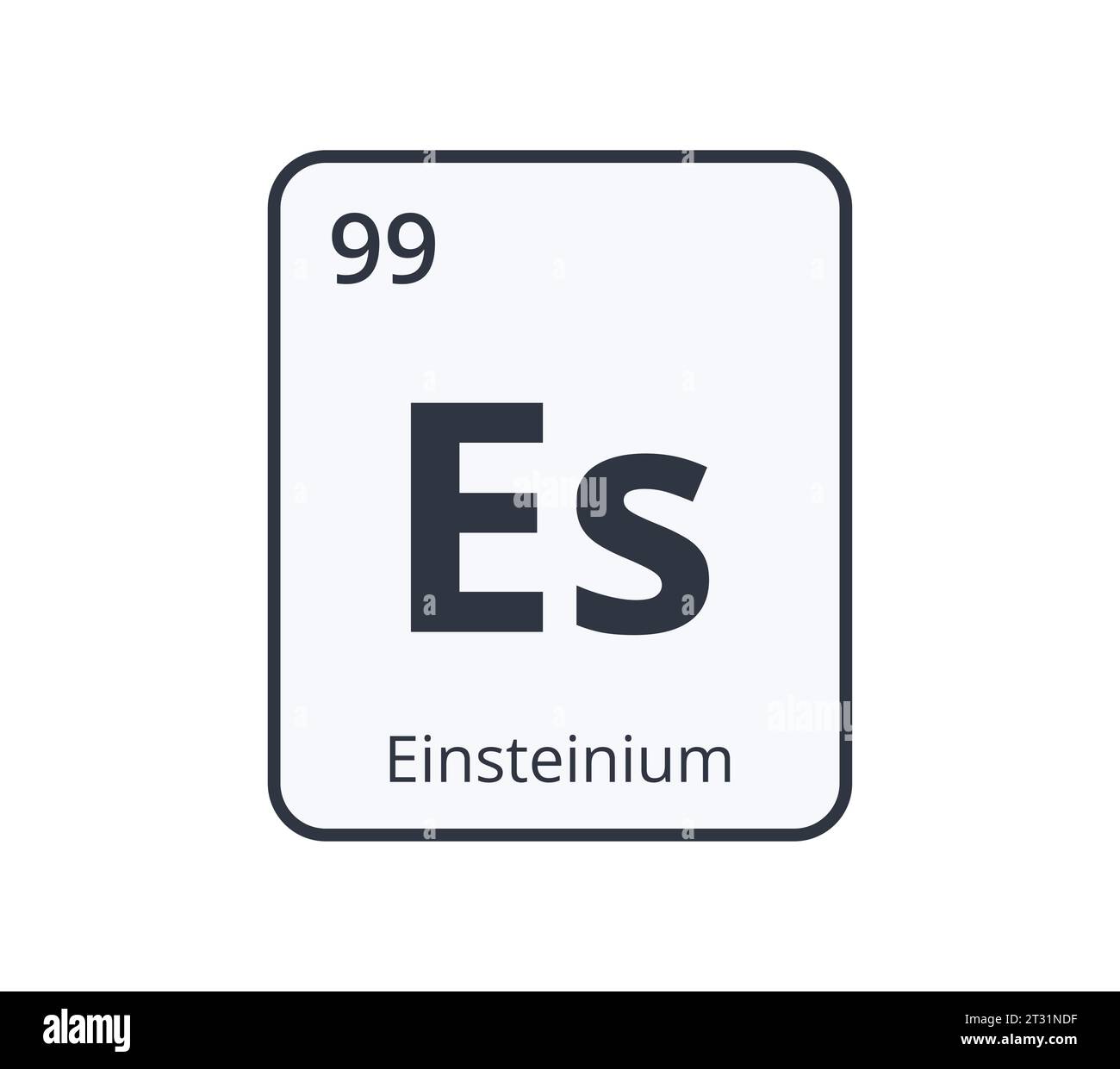 Einsteinium Chemical Symbol Stock Vector Image & Art - Alamy