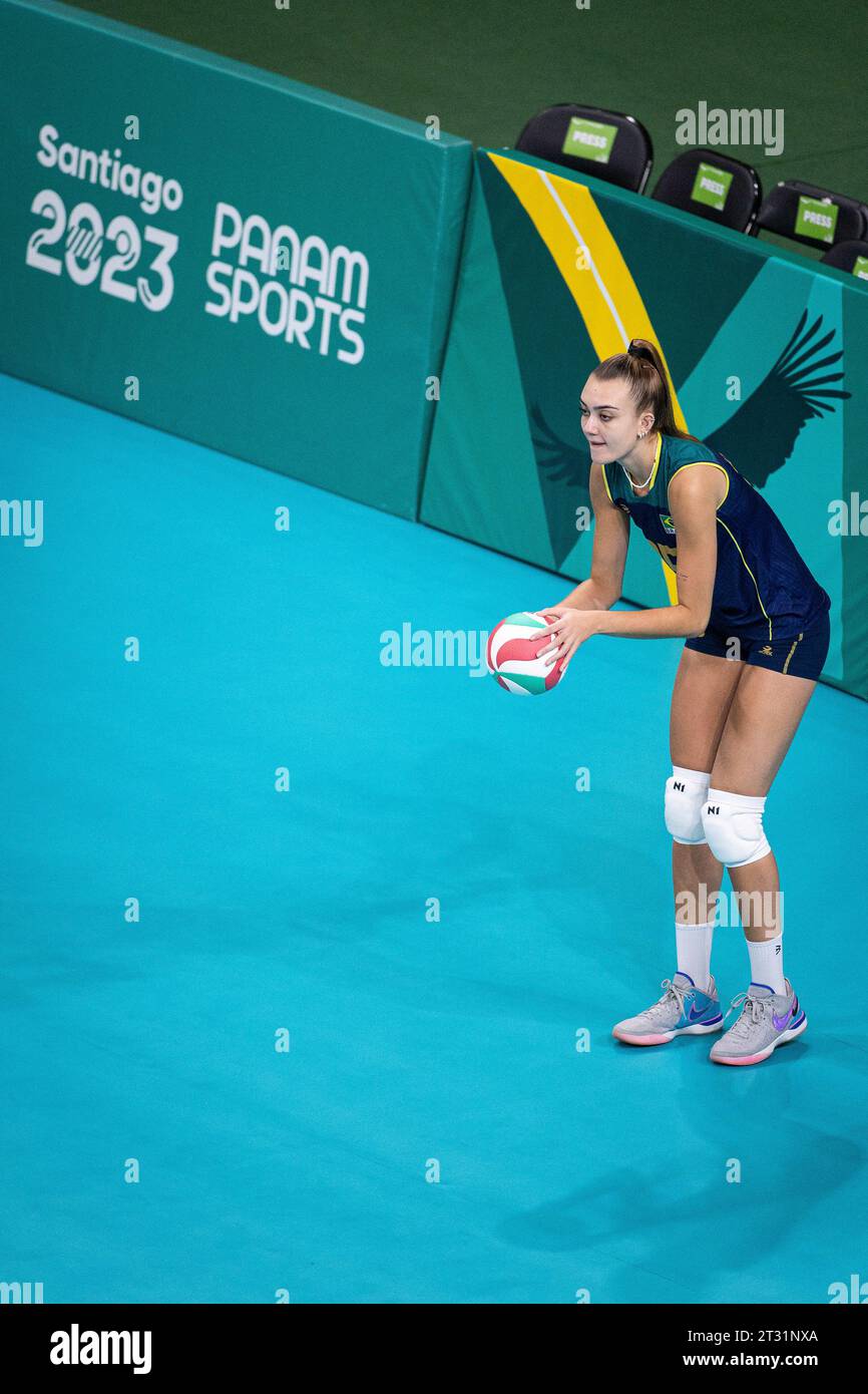 Santiago, Chile. 22nd Oct, 2023. Diving held at the Movistar Arena in ...