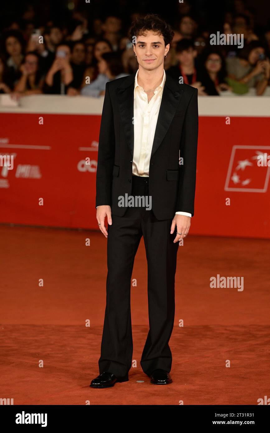 Rome, Italy. 22nd Oct, 2023. Damiano Gavino attends the red carpet of ...
