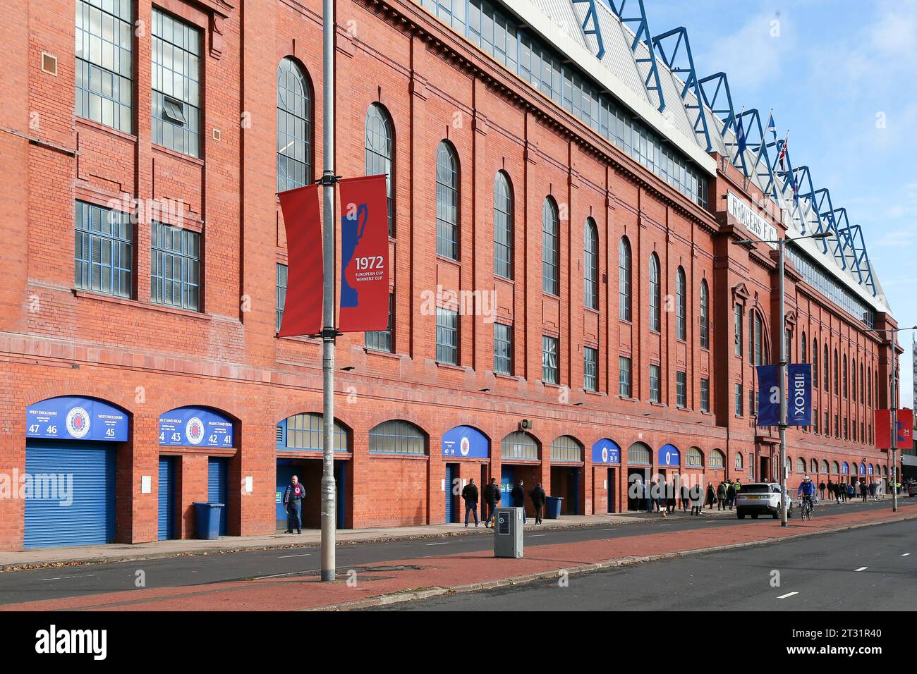 Ibrox stadium, Govan, Glasgow, Scotland, UK, the home of Rangers FC ...